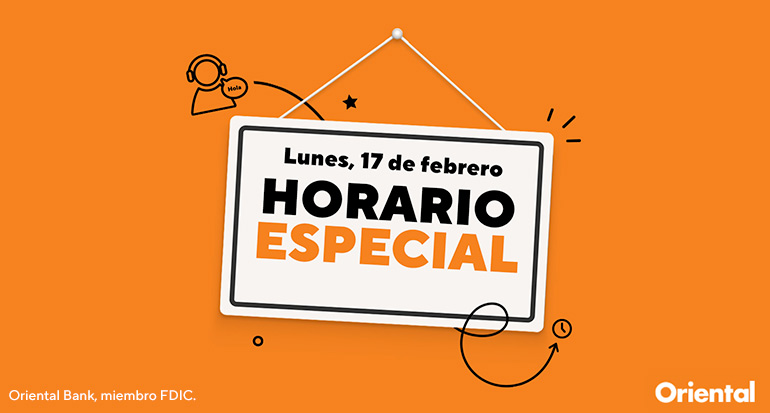 Horario especial: 17 de febrero